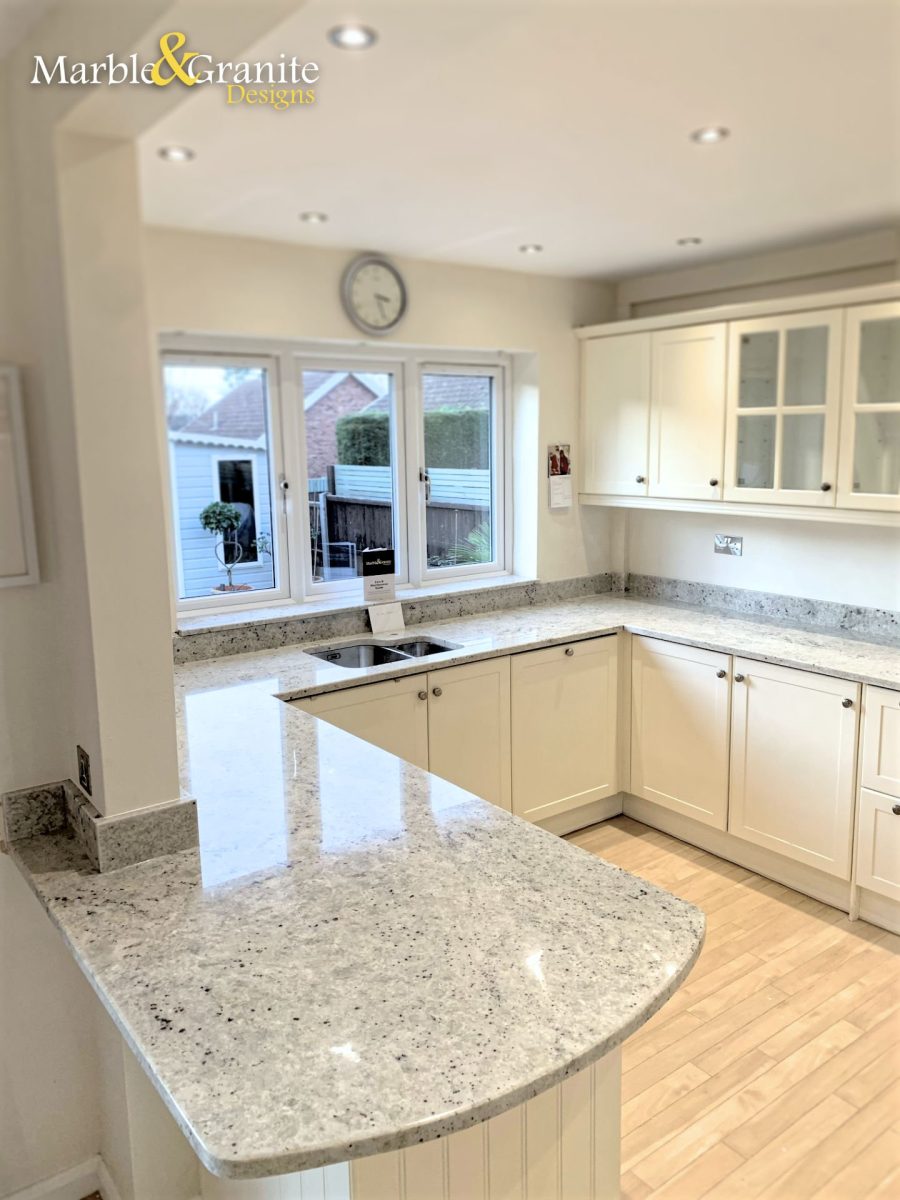 Colonial White Granite Transforms Herefordshire Kitchen • Marble ...